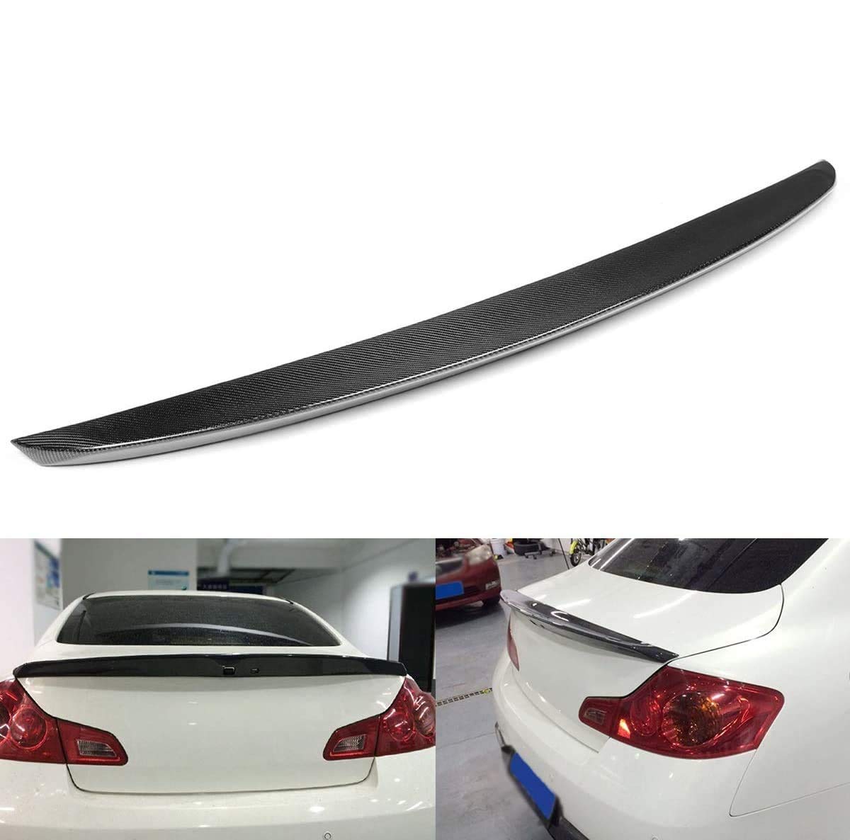 Buy YUMTOL Trunk Lid Spoiler Wing Real Carbon Fiber Duckbill Rear ...