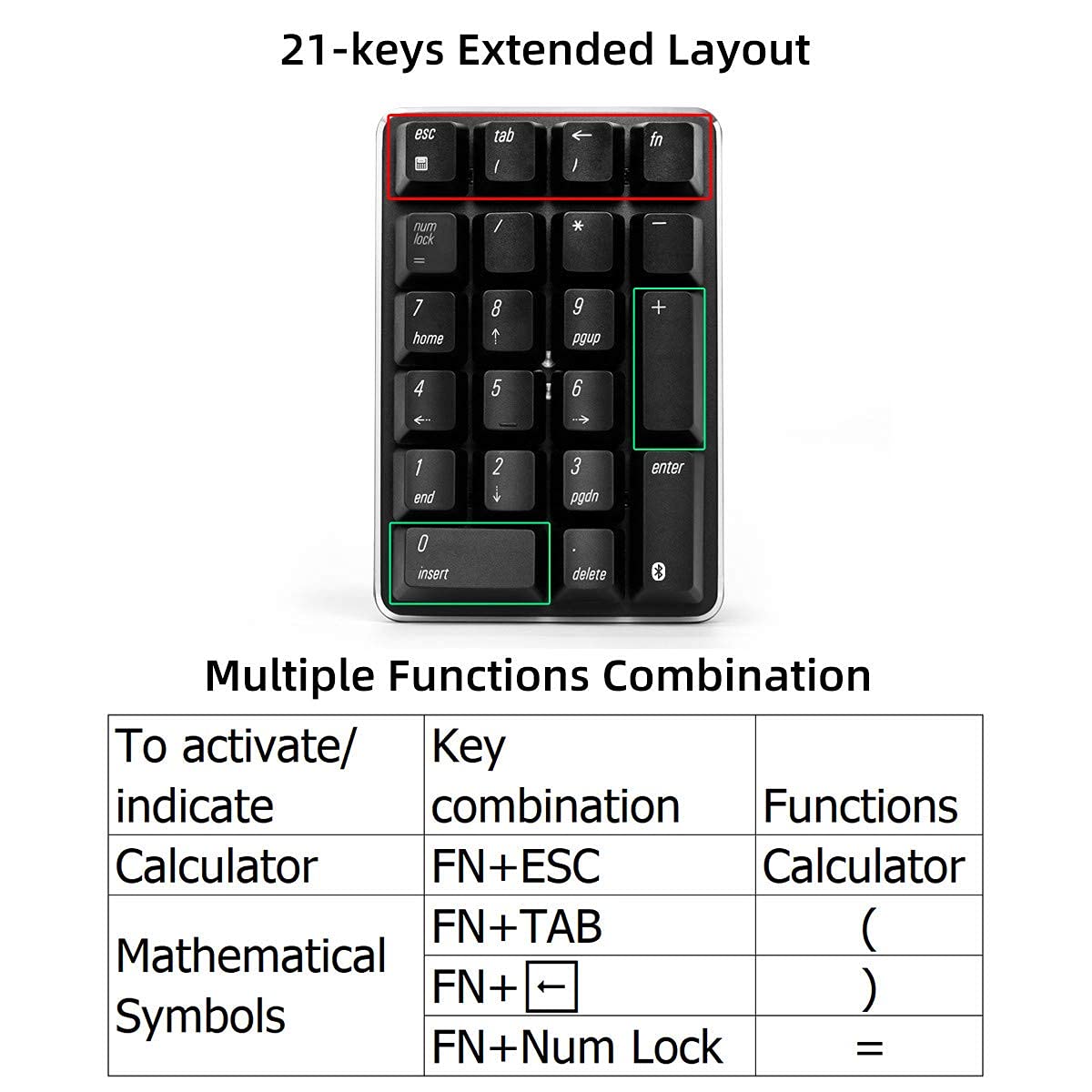 Mua Qisan Mechanical Numeric Keypad Wireless Bluetooth Keypad GATERON ...