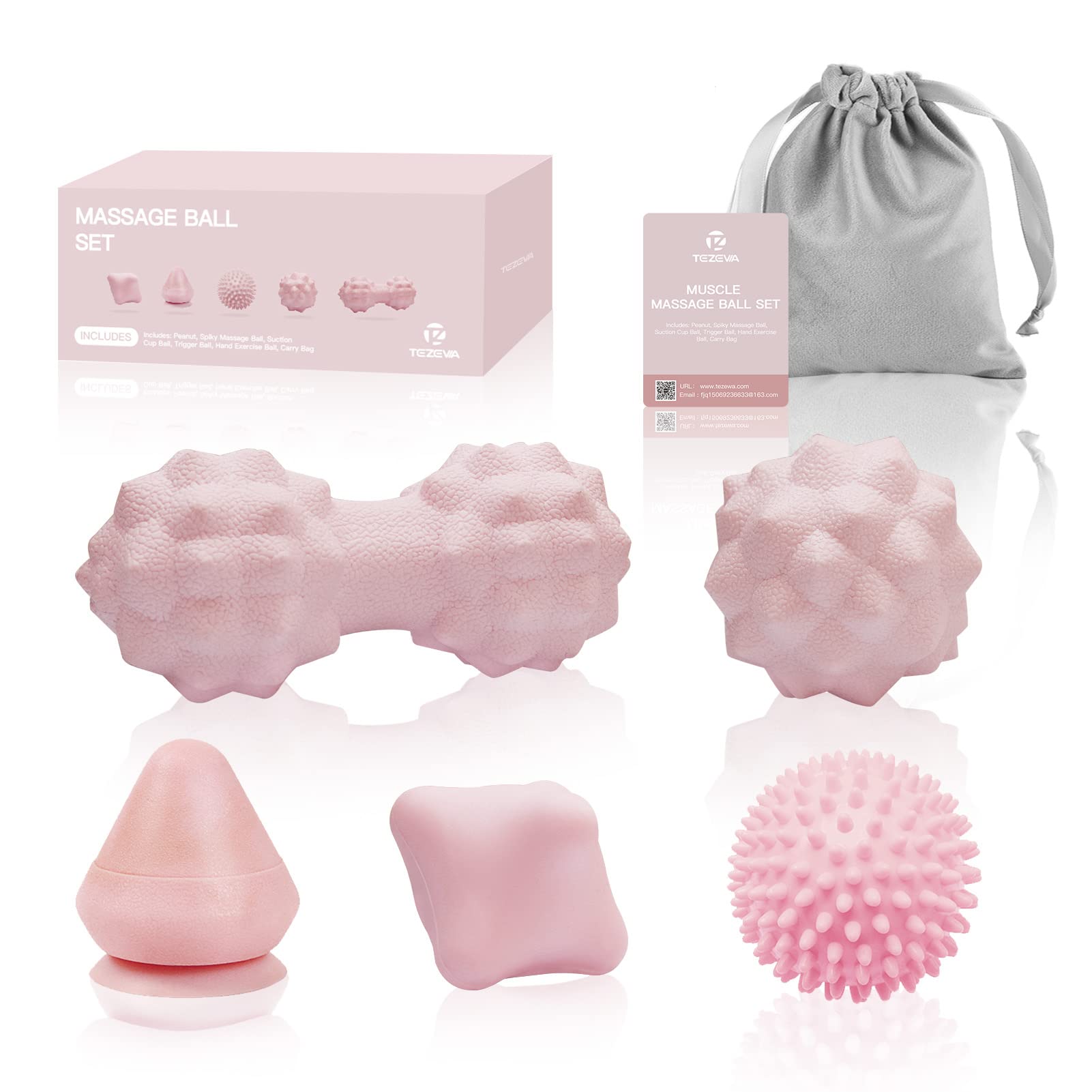 Massage Ball Set for Myofascial Trigger Point Release & Deep Tissue ...