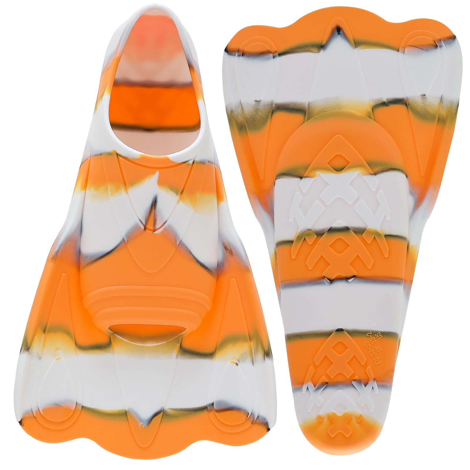 Kids Swim Fins,Short Youth Swim Flippers for Kids Swimming Training ...