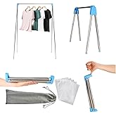Amazon.com: Portable Travel Garment Rack, Compact Stainless Steel ...
