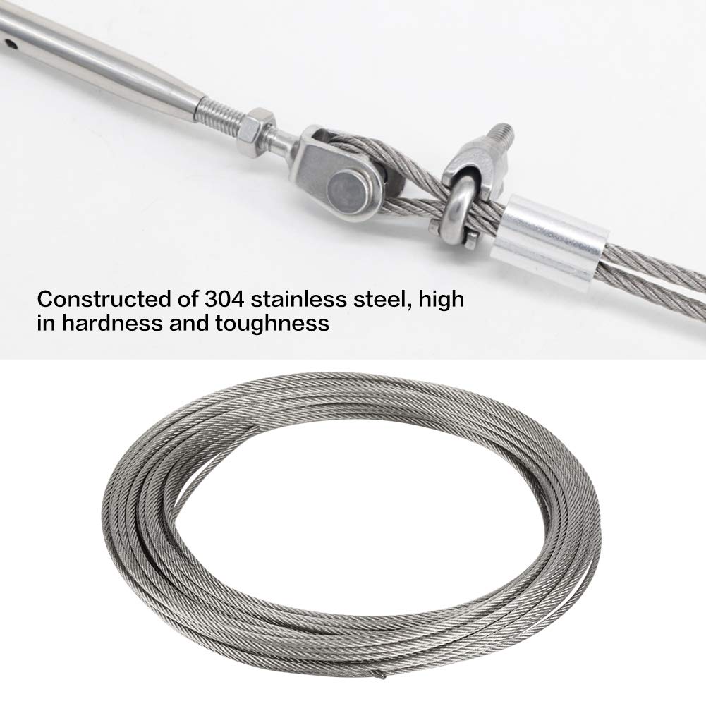 Steel Wire 304 Stainless Steel Cable Wire Sturdiness Fishing Wire Rope ...