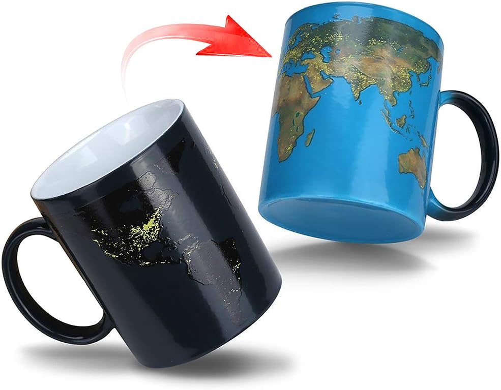 Doublewhale Color Changing Mug Magic Heat Sensitive Coffee Cup – 12oz ...