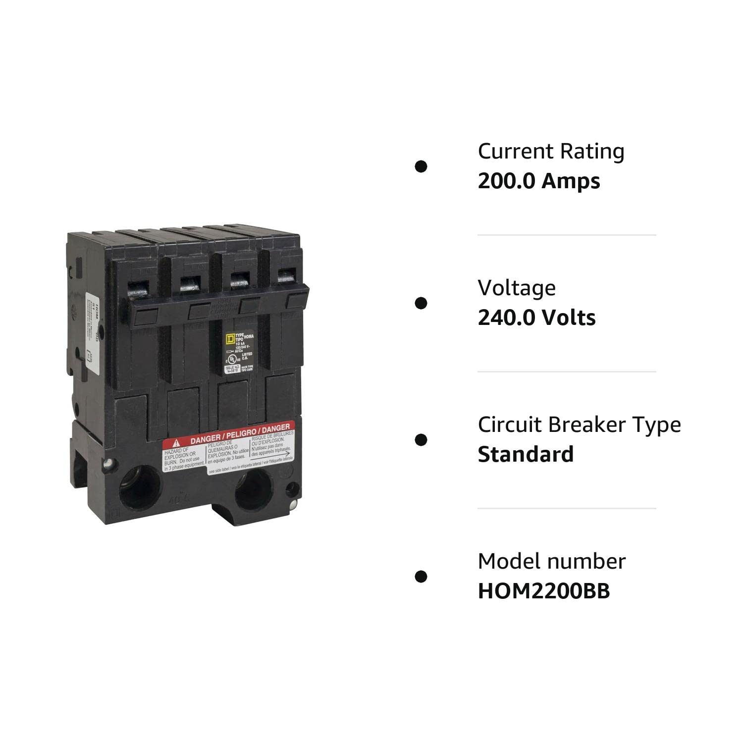 Mua 120/240-Volt 200-Amp HOM2200BB Miniature Circuit Breaker 120/240V ...