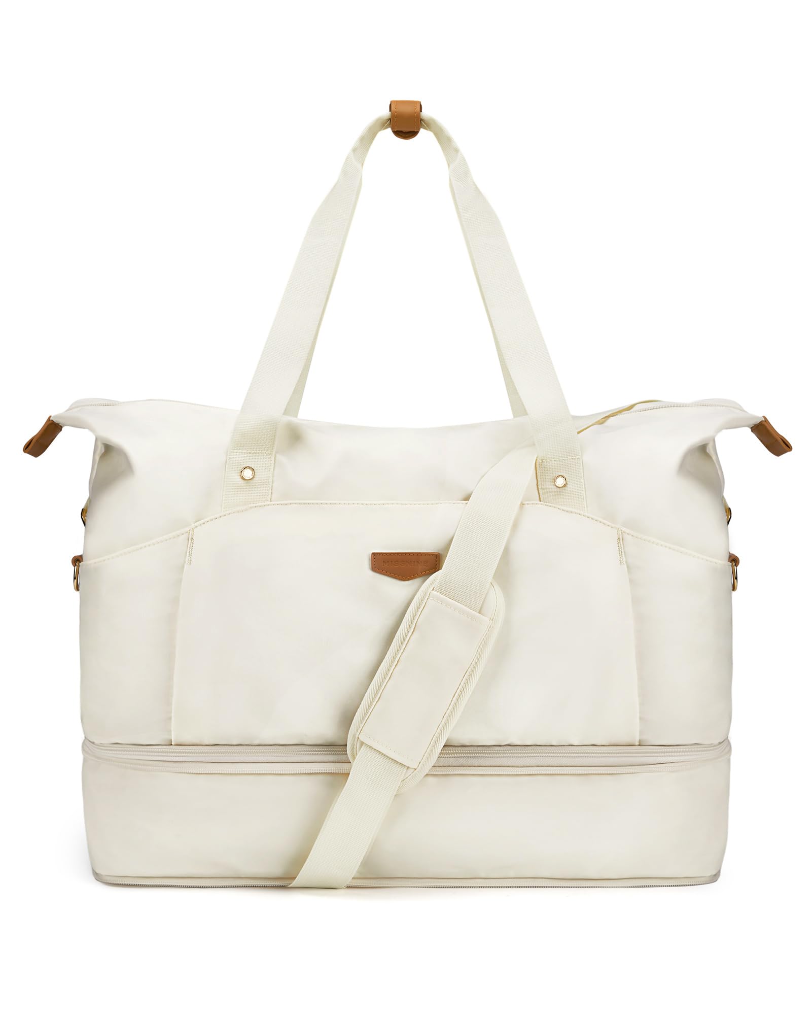 Missnine Expandable Weekender Bag for Women,Travel Duffel Bag 50L Carry ...