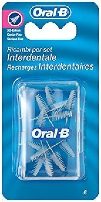 ORAL B SCOVOLINI INTERDENTALI - RICAMBIO CONICO - 3,0-6,5 MM-12 TESTINE ...
