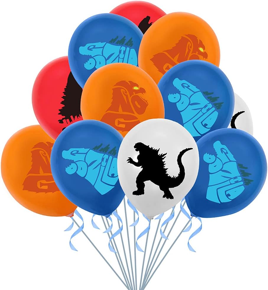 Godzilla Birthday Balloon Set, Godzilla Birthday Decoration, Compact ...