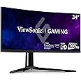 Amazon.com: ViewSonic XG341C-2K 34 Inch 1440p 21:9 Curved Gaming ...