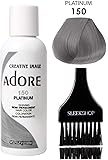 Amazon.com : Adore Semi-Permanent Haircolor #150 Platinum 4 Ounce ...