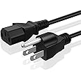 Amazon.com: TNP AC Power Cable Computer Monitor Cord 12 Feet 10a 125v 3 Prong TV Plug-in Cord ...