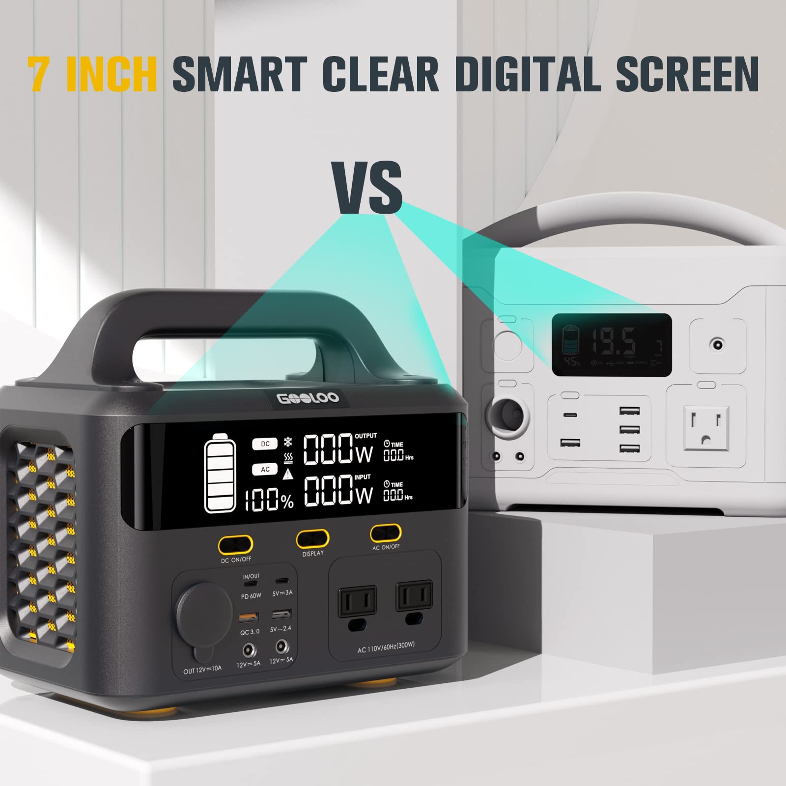 Mua GOOLOO GTX300 Power Station, 300Wh Portable Power Station, Outdoor ...