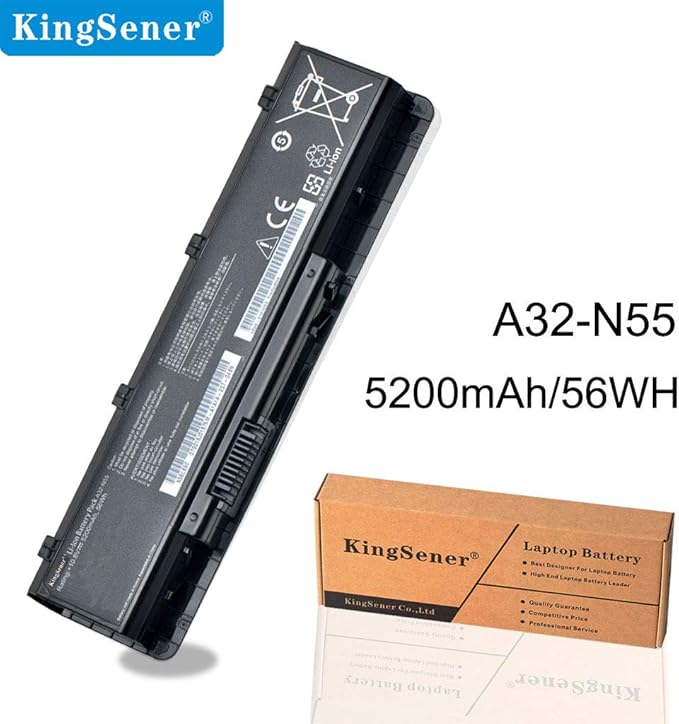 Amazon.com: KingSener 10.8V 56WH Laptop Battery A32-N55 for ASUS N45 ...