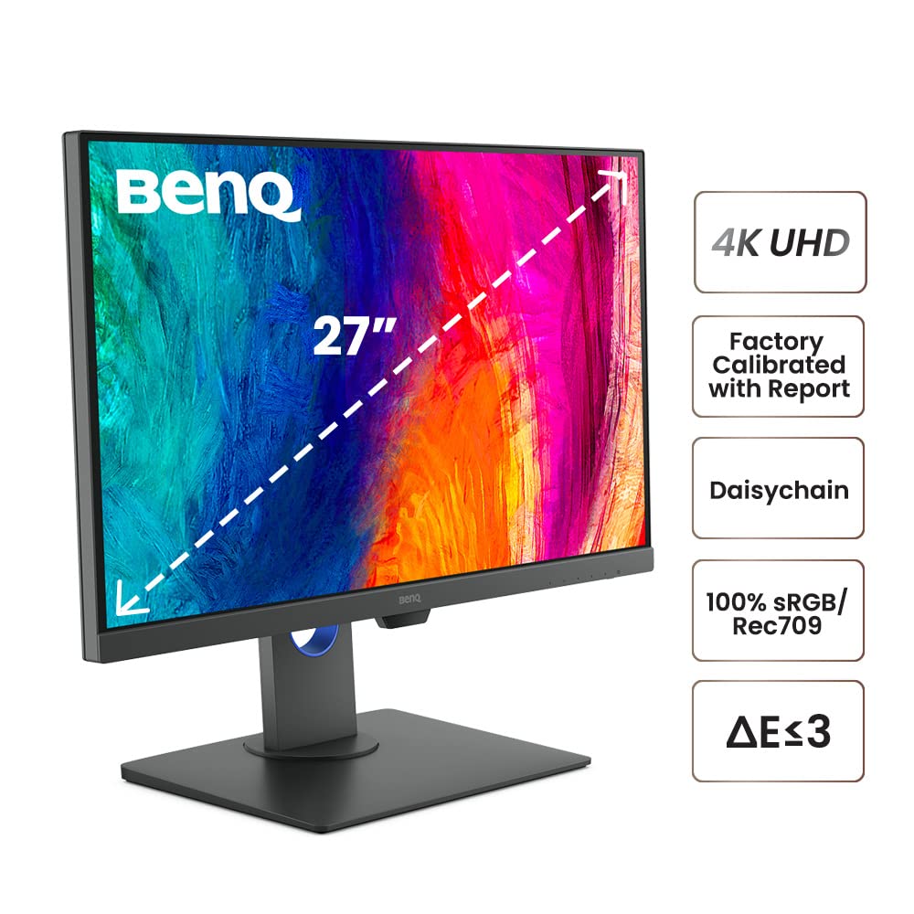 BenQ PD2700U Color Accurate Design Monitor 27" 4K UHD | 100% Rec.709 ...
