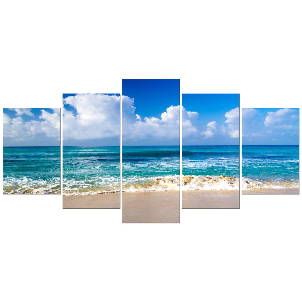 Pyradecor Seaside Extra Large Canvas Prints Wall Art Ocean Sea Beach 