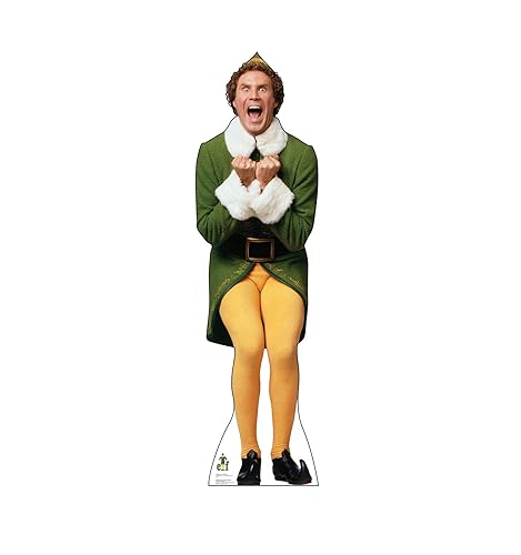Cardboard People Buddy The Elf Excited Life Size Cardboard Cutout ...