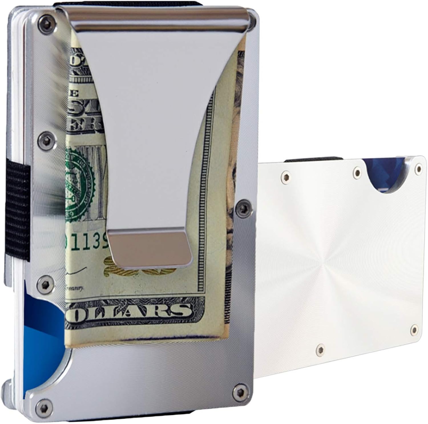 Amazon.com: Minimalist Slim Aluminum Metal Wallet for Men – Thin Credit ...