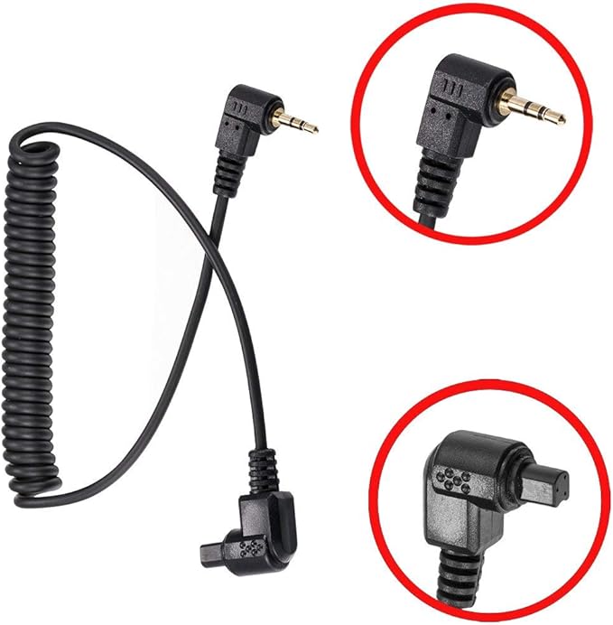 Amazon.com : 2.5mm-C3 Camera Remote Control Shutter Release Cable Cord for Canon EOS 6D Mark II ...