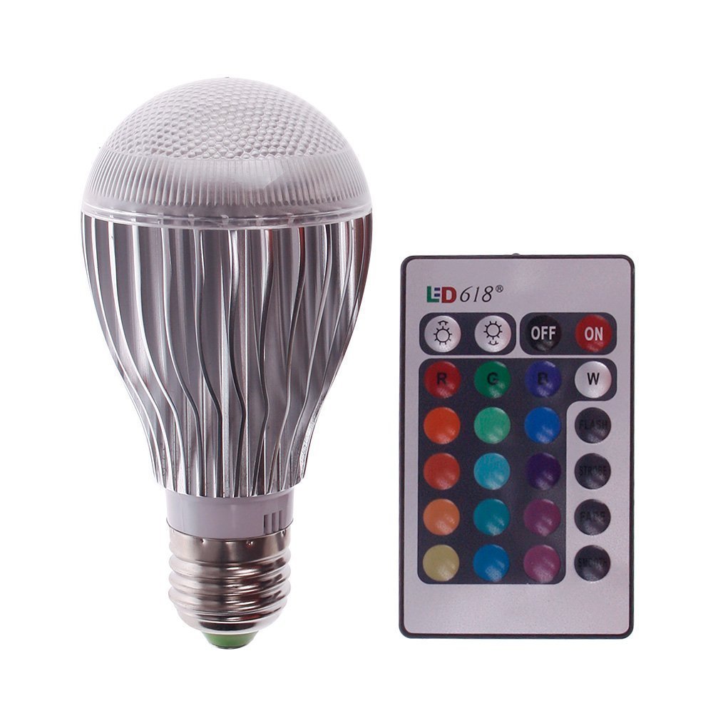 econoLED 10W LED RGB Magic Lamp Light Bulb, Color Changing Spotlight ...