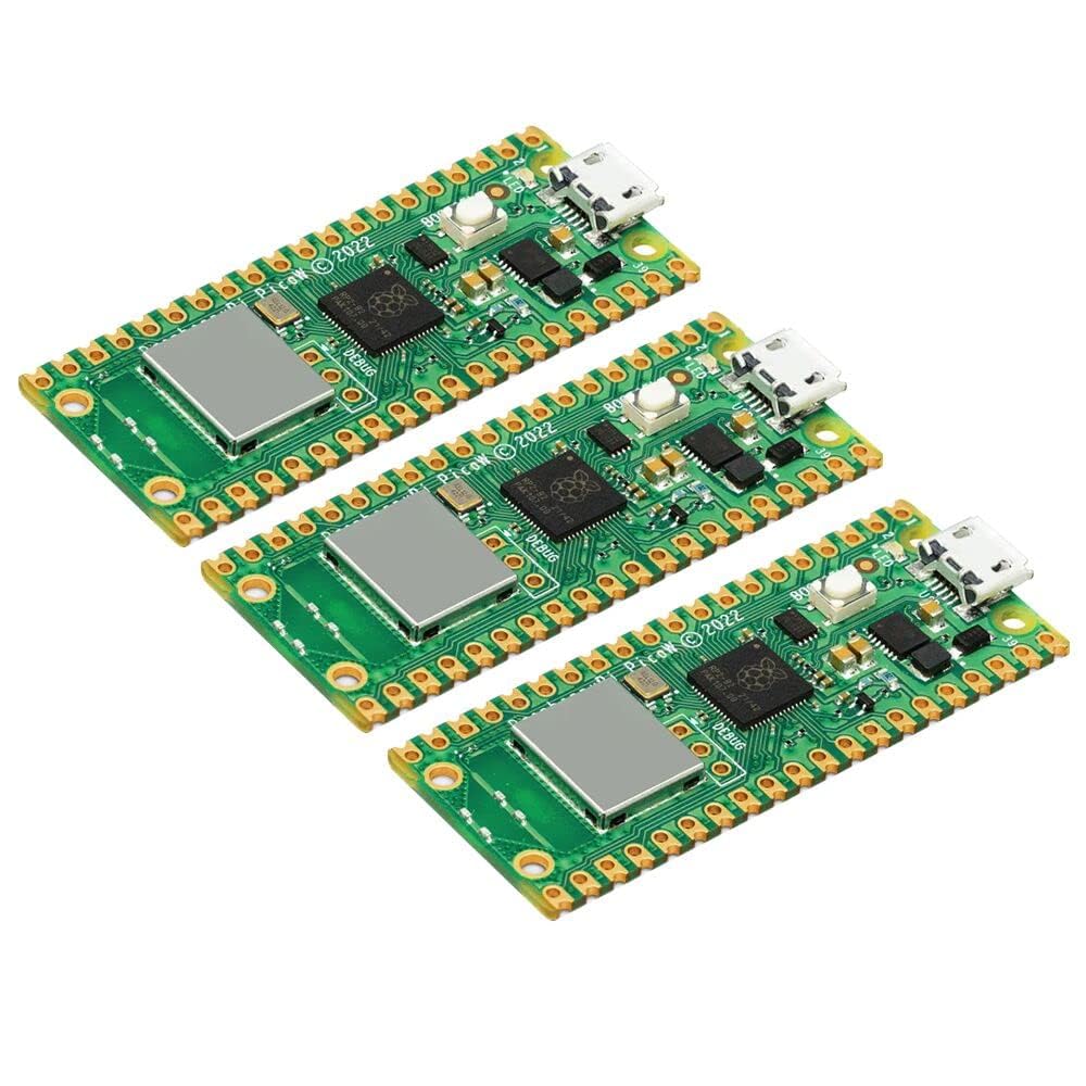 Mua GeeekPi 3PCS Raspberry Pi Pico W with Pin-Headers,- Raspberry Pi RP2040 Chip, Wi-Fi Wireless ...