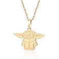 Amazon.com: Disney Star Wars The Mandalorian Grogu 14K Yellow Gold ...