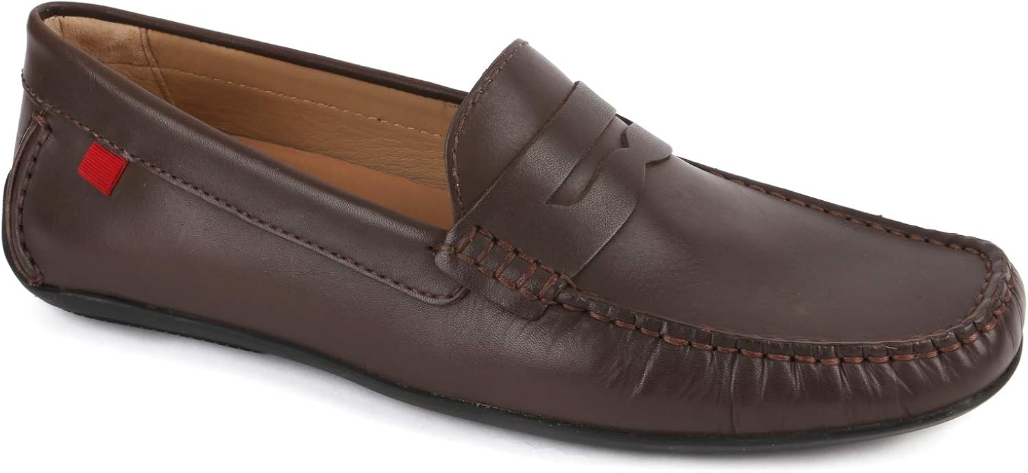 Amazon.com | MARC JOSEPH NEW YORK Mens Genuine Leather Casual Slip on ...