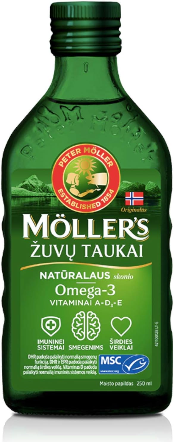 Moller’s Fish Oil Omega 3 – Natural Flavour – Baby Children Adults ...