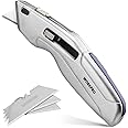 WORKPRO Retractable Utility Knife and Self-retracting Safety Box Cutter ...