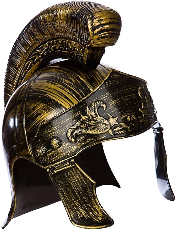 Adult Roman Deluxe Centurion Helmet Fancy Dress Hat Accessory : Amazon ...