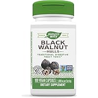 Nature's Way Black Walnut Hulls Health Supplement 100 Vegetarian ...
