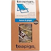 Amazon.com : teapigs Lazy Days Lemon & Ginger Herbal Tea Bags, 15 Count ...