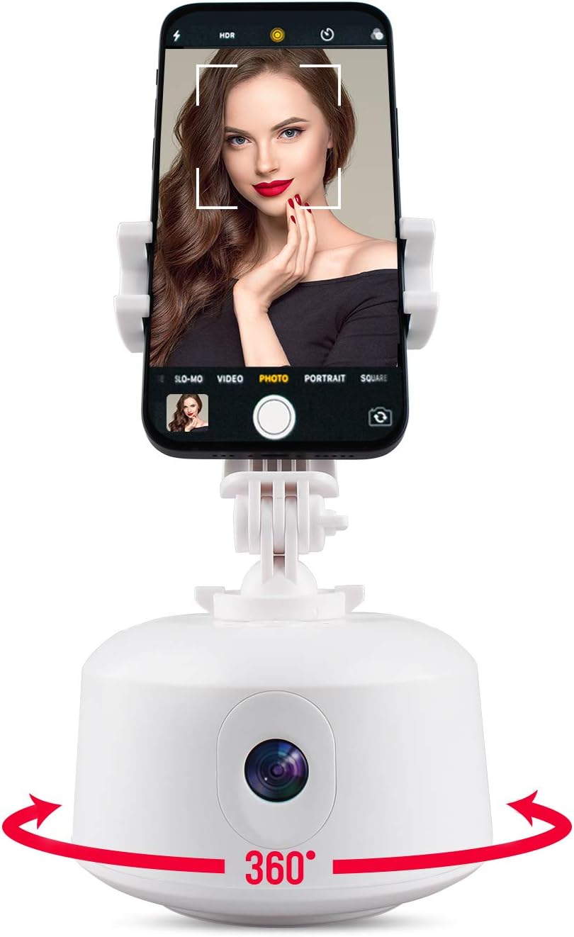 Futheda Smart Tracking Holder, 【NO APP Required】, 360° Auto Face Gimbal ...