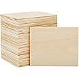 Amazon.com : 24 Pack Unfinished Wood Rectangles for Crafts, Wooden ...