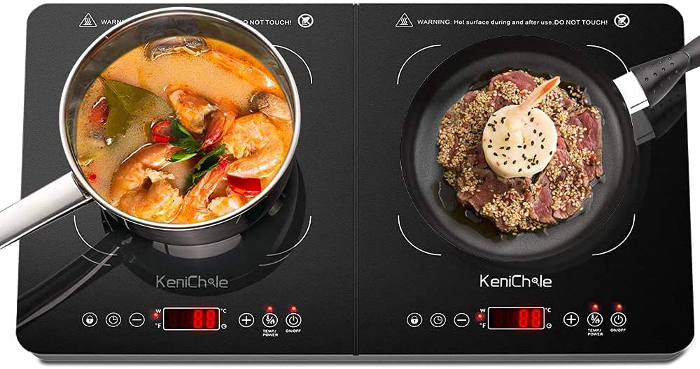 Mua Warmfod 1800W Electric Induction Cooktop Countertop Burner Portable ...