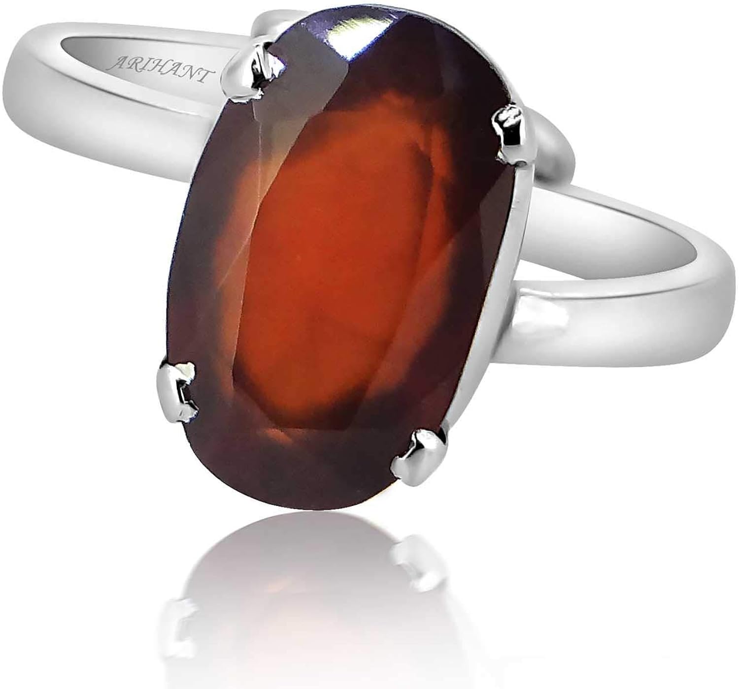 Buy Silver Gomed Ring 4.25 Ratti to 12.25 Ratti Natural and Certified ...