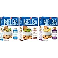 Amazon.com : Old London Melba Snack Crackers 3 Flavor Variety Bundle ...