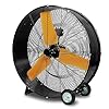 KEN BROWN 36 Inch High Velocity Direct-Drive Industrial Drum Fan, 15300 ...
