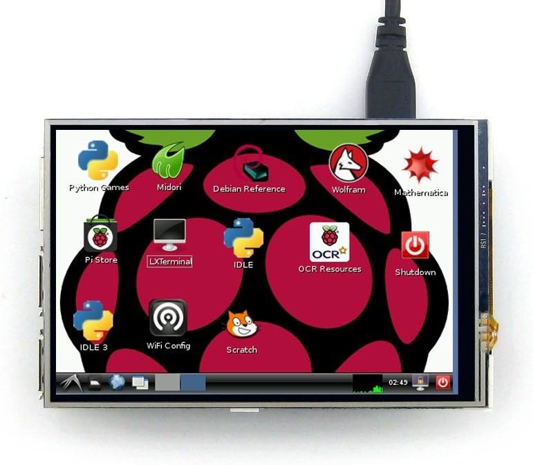 Waveshare 4inch Raspberry Pi LCD Display,480×320 Hardware Resolution ...