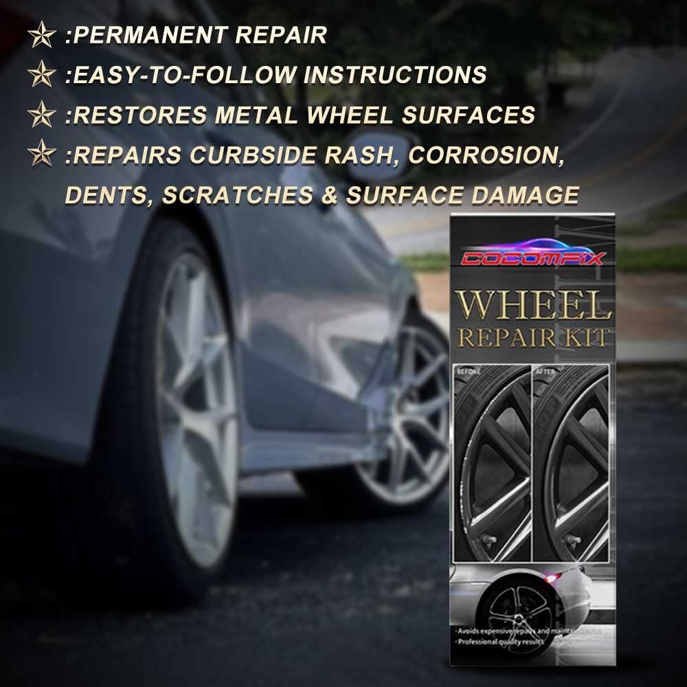 Mua Rim Repair Kit, Gloss Black Rim Touch Up Paint, Wheel Touch Up ...