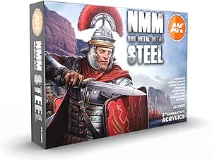 Amazon.com: AK Interactive Non Metallic Metal: Steel Set (6 Paints ...