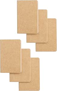 Amazon.com : Softcover Pocket Notebook Set - 3.5" x 5.5" - 6 Pack - 30 ...