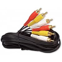 Amazon.com: Your Cable Store 12 Foot RCA Audio/Video Cable 3 Male to 3 ...