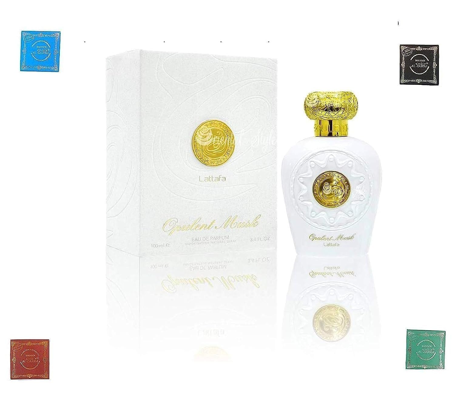 Mua Opulent Oud Musk Blue Black White By Lattafa Halal Attar EDP Spray ...