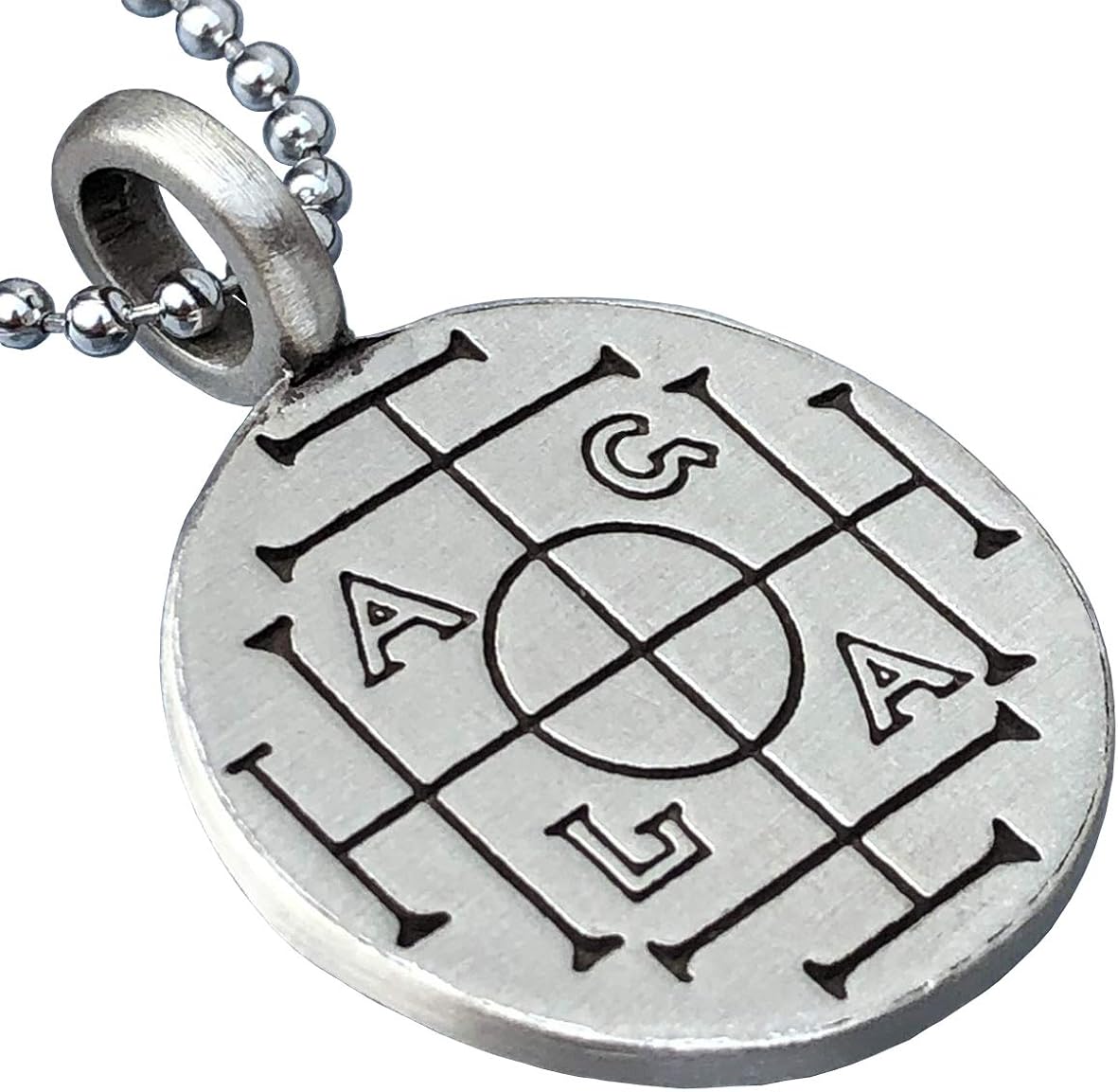Jewish Judaism Jewelry AGLA Atah Gibor Le-olam Adonai אגלא Pewter Men's ...
