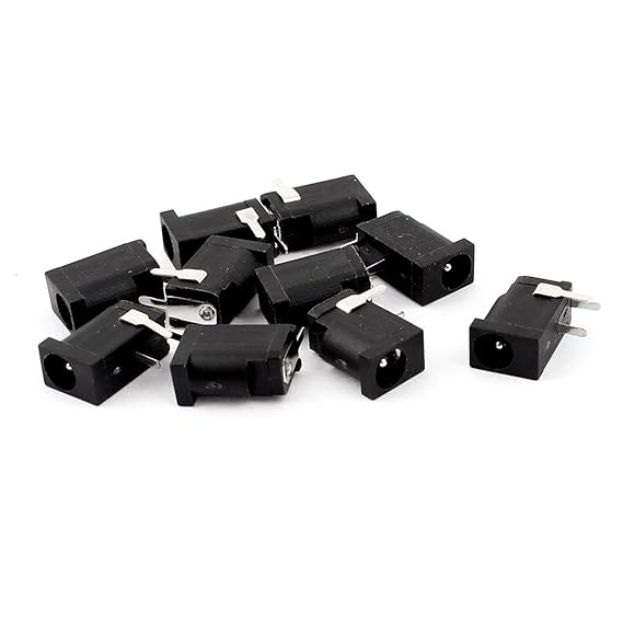 10pcs 3 Pin PCB Mount 3.5x1.1mm Female DC Power Jack: Amazon.co.uk ...