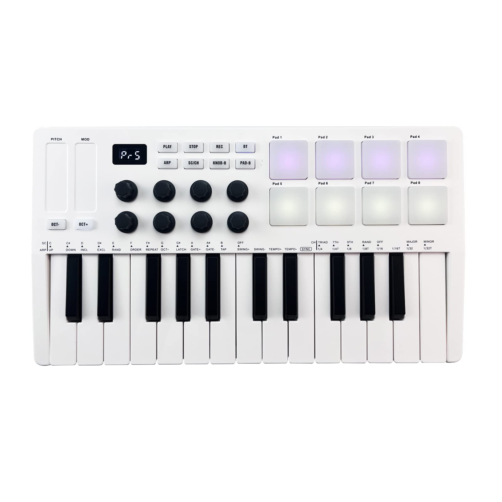 Mua Btuty 25 Keys MIDI Control Keyboard Mini Portable USB Keyboard MIDI Controller 25 Velocity ...