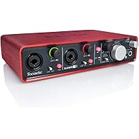 Amazon.com: [OLD MODEL] Focusrite Scarlett 2i4 USB Audio Interface,Red ...