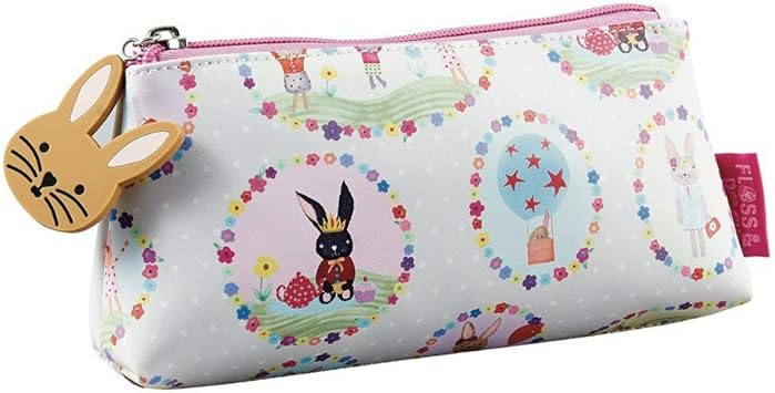 Bunny Rabbit Pencil Case with Bunny Zip Fob: Amazon.co.uk: Kitchen & Home