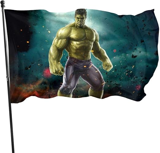 Amazon.com : Olicsley Hulk Flag 3x5 Ft，Decorative Outdoors Anti UV ...