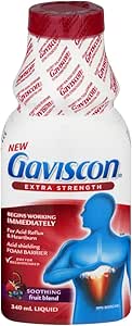 Gaviscon Extra Strength Liquid Soothing Fruit Blend, Long-lasting Acid ...
