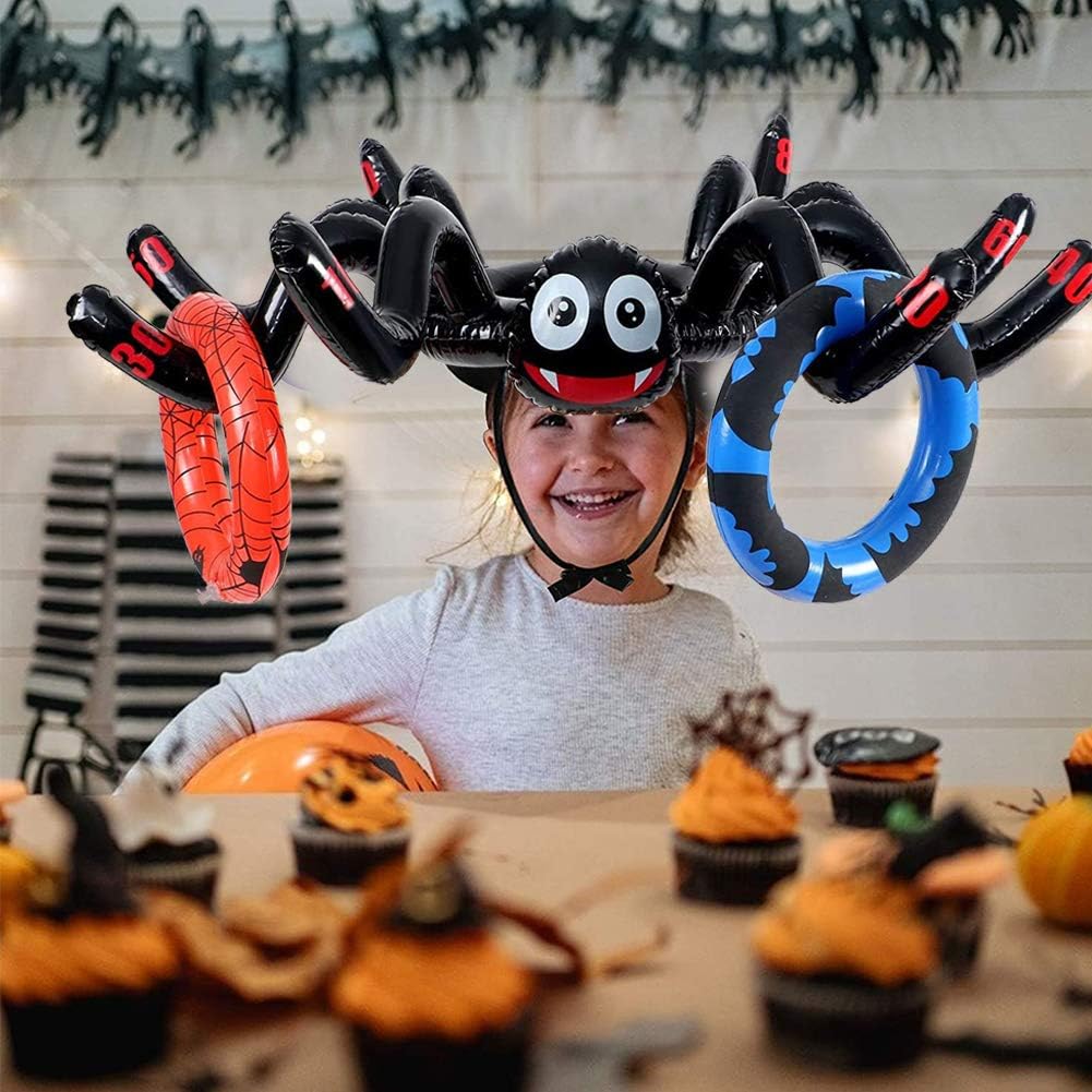 Halloween Ring Toss Game BESTZY Inflatable Spider Ring Toss Game Rings ...